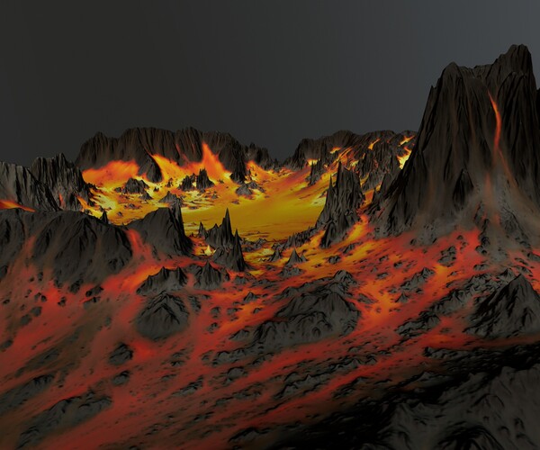 ArtStation - Volcano Terrain | Game Assets