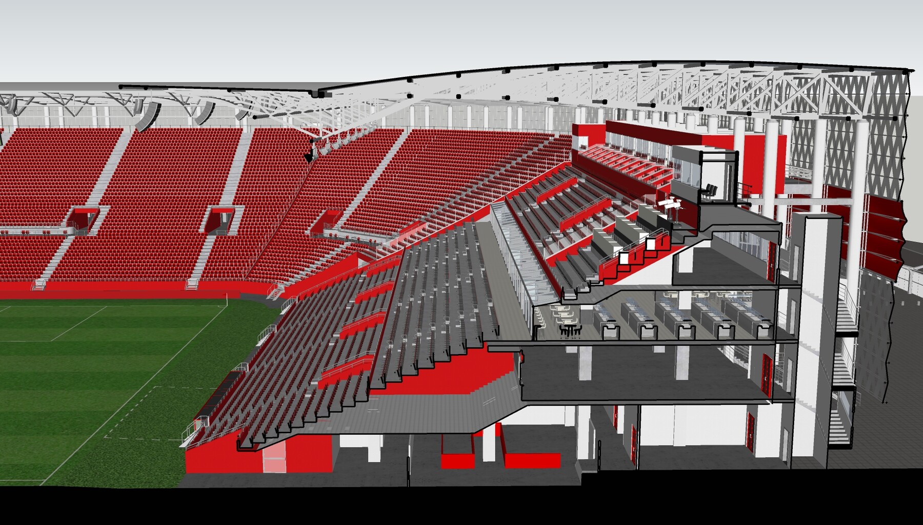ArtStation - Medium-sized modern stadium (full interior) | Game Assets