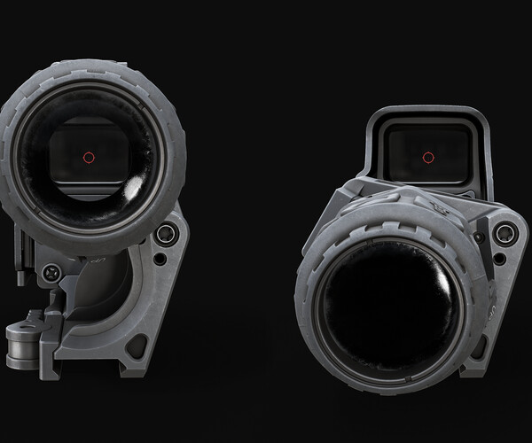 ArtStation - EOTech G33 3x Flip to Side Magnifier | Game Assets