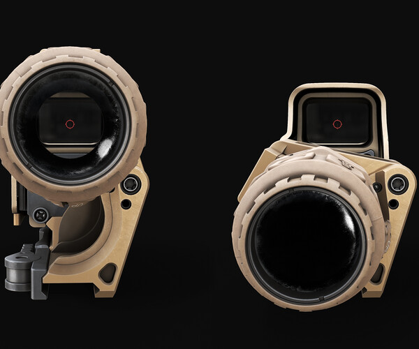 ArtStation - EOTech G33 3x Flip to Side Magnifier | Game Assets