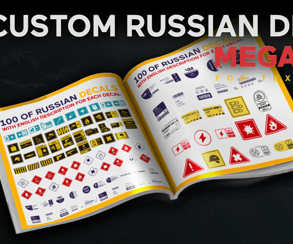 ArtStation - Photo/Textures Reference Ultimate 100+ Russian Decals ...