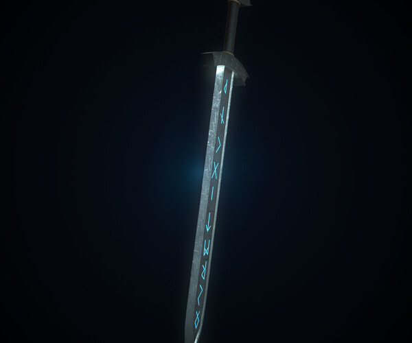 ArtStation - Magic Sword | Textures and OBJ | Game Assets
