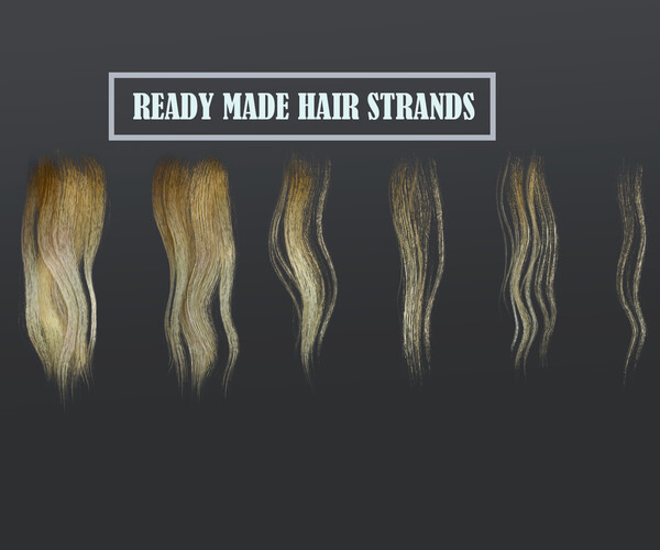 ArtStation - Game ready Hair Strands | Game Assets