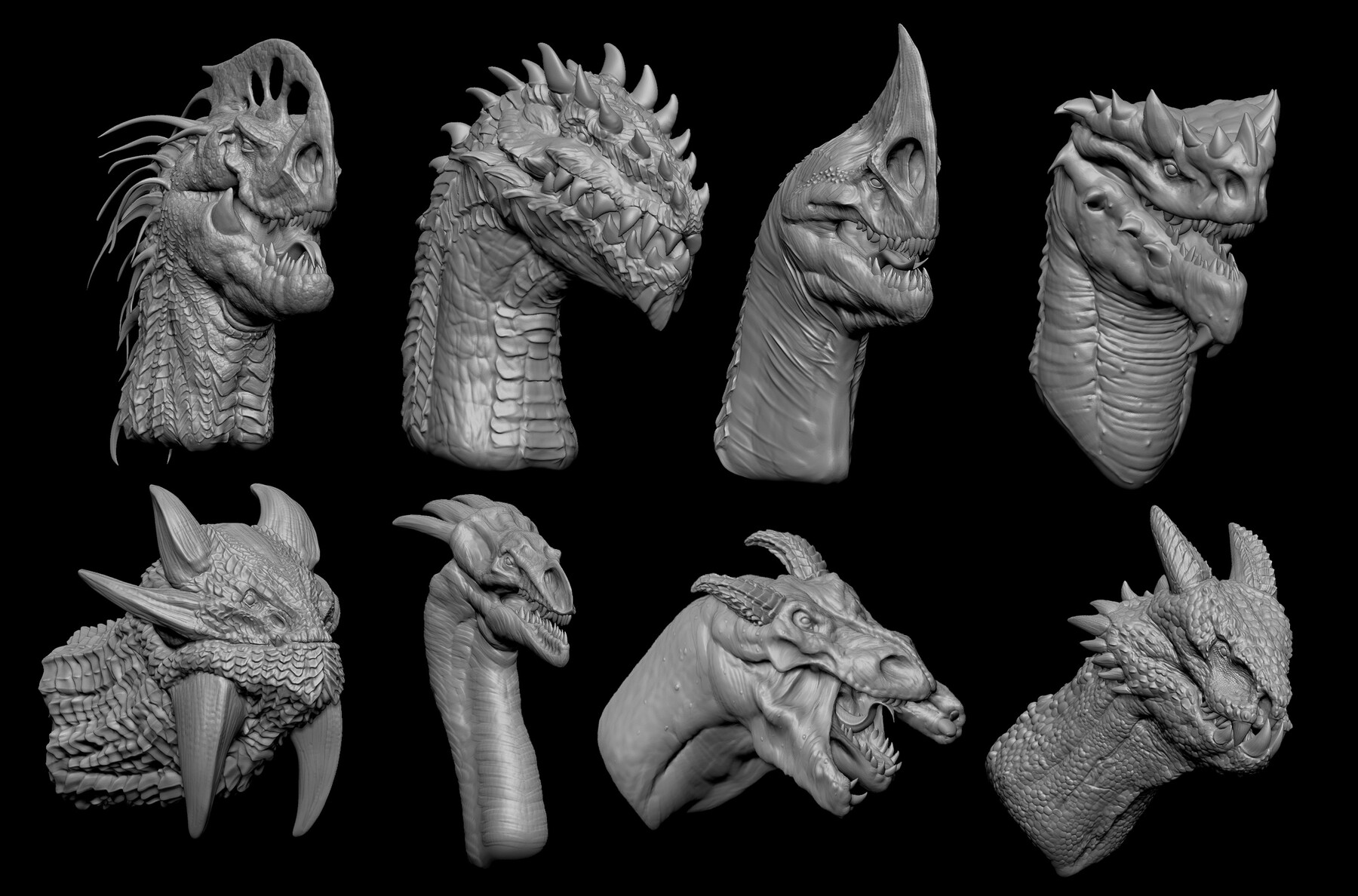 ArtStation - Dragon Set 1 | Resources