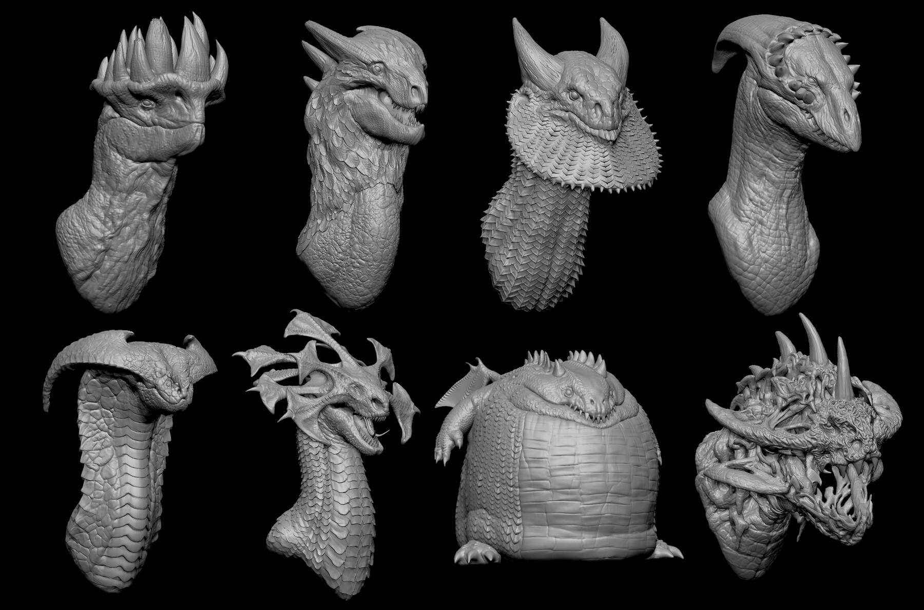 ArtStation - Dragon Set 2 | Resources