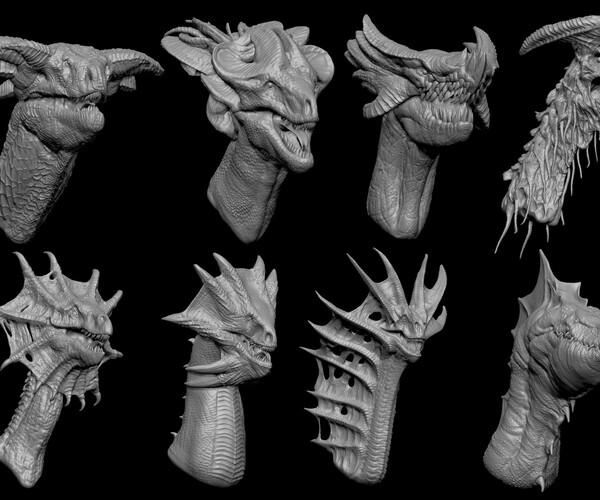 ArtStation - Dragon Set 2 | Resources