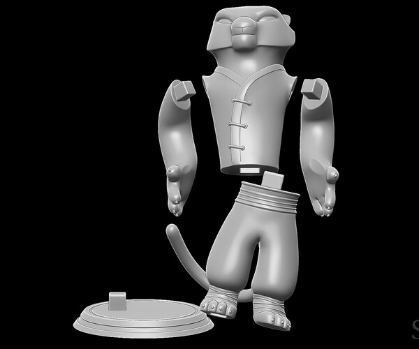 ArtStation - Tigress - Kung Fu Panda 3D print model | Resources