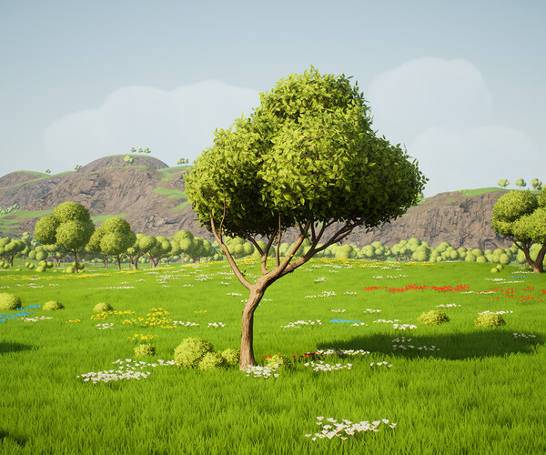 ArtStation - Stylized Trees Pack | Game Assets