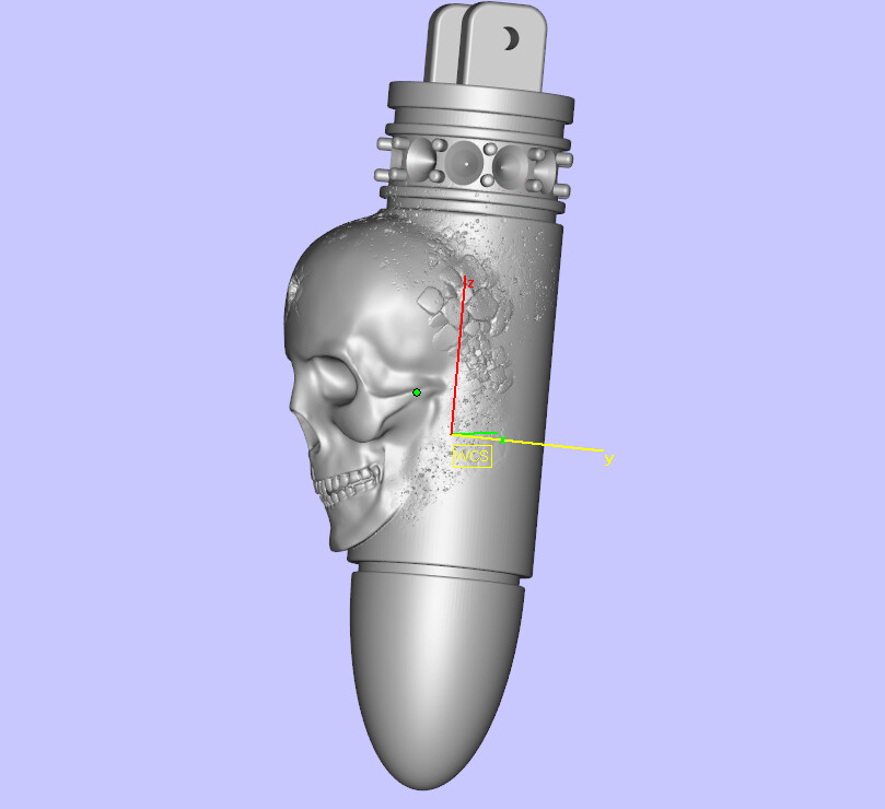 ArtStation - Bullet Skull pendant 3d print model | Resources