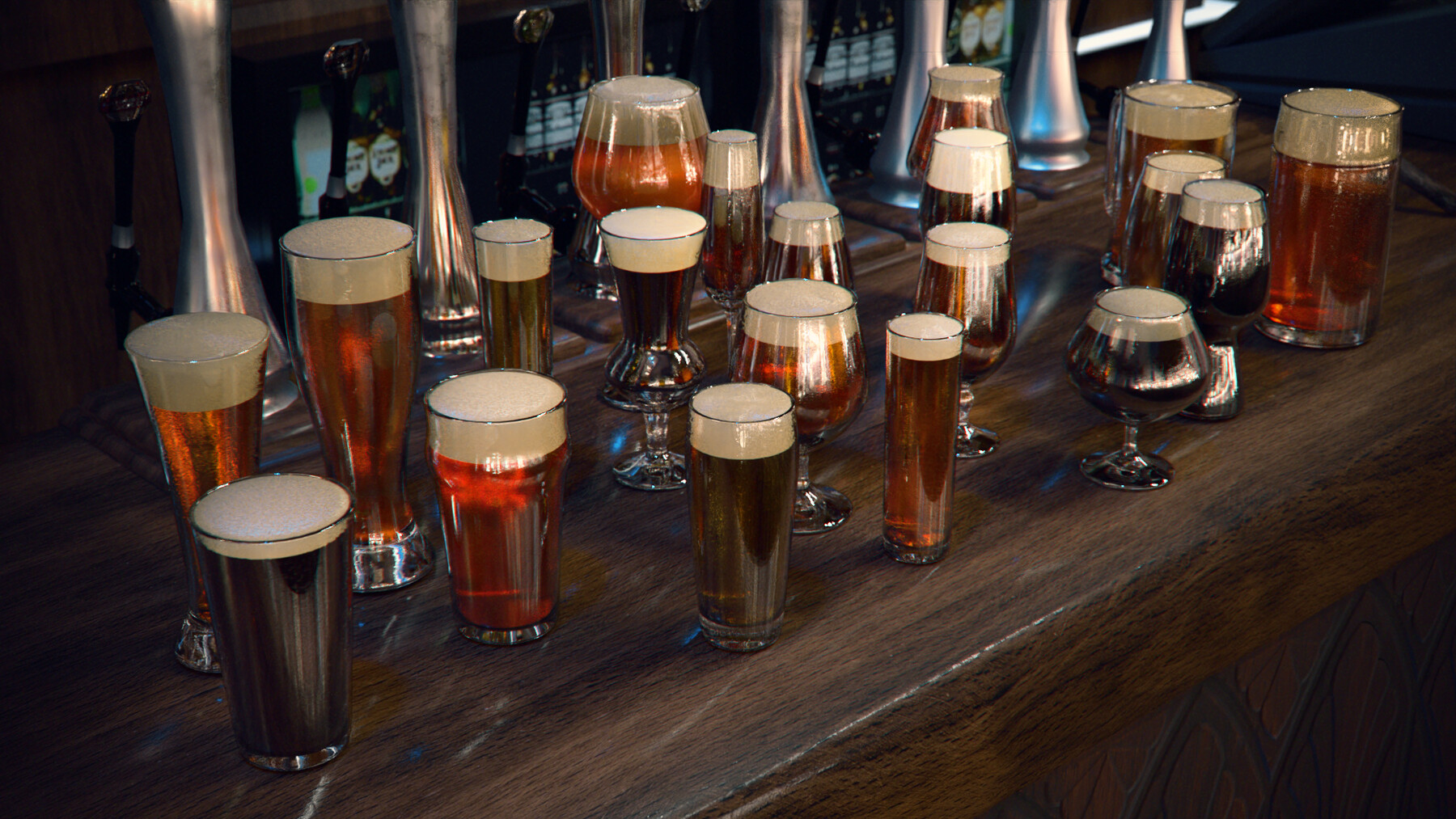 ArtStation - Beer Glassware - A complete collection | Resources