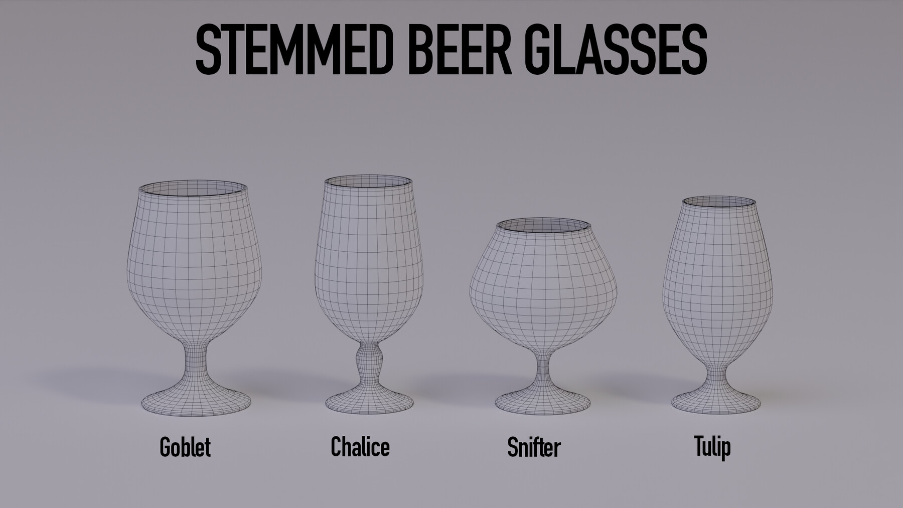 ArtStation - Beer Glassware - A complete collection | Resources
