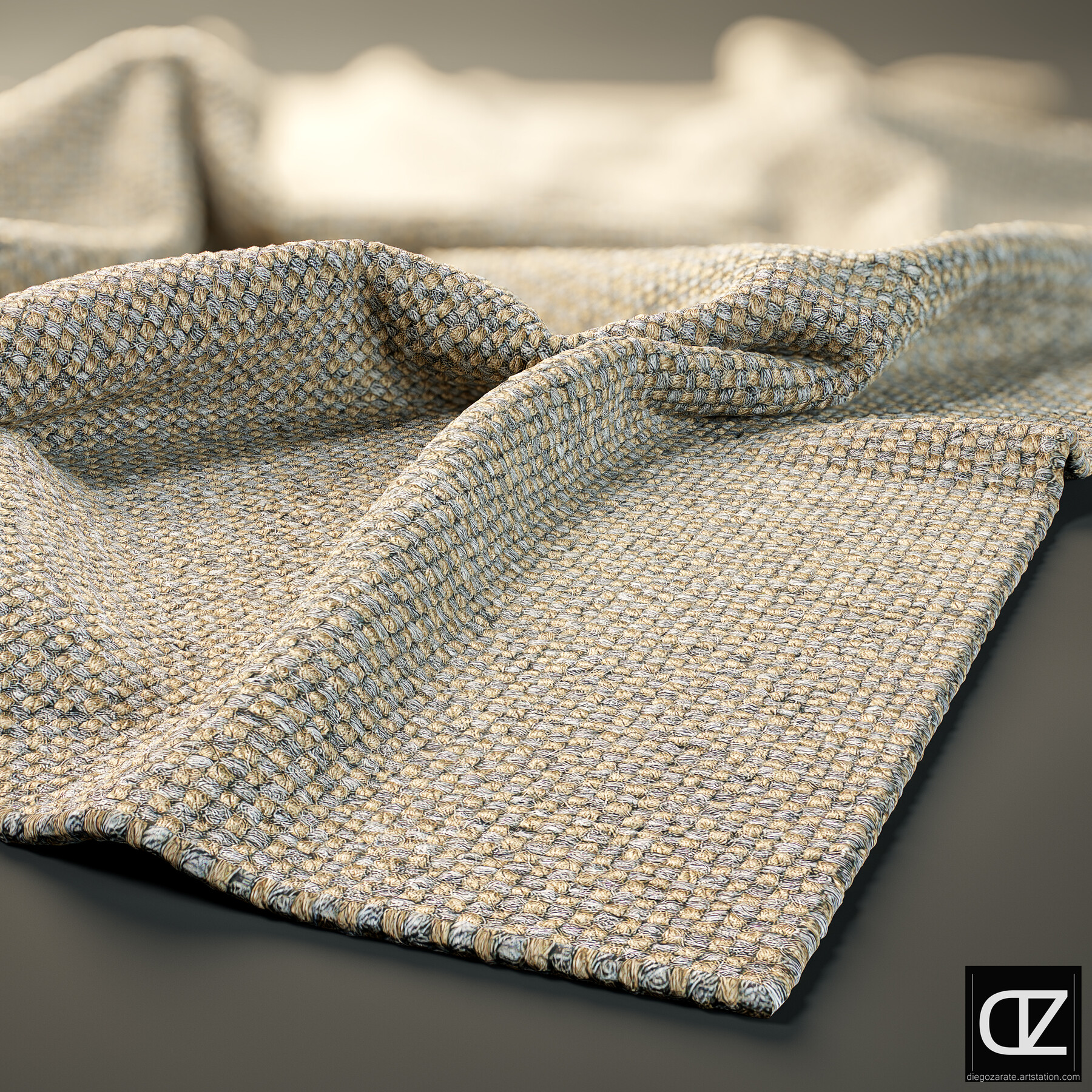 ArtStation - PBR - SMALL WOOL FABRIC - 4K MATERIAL | Game Assets