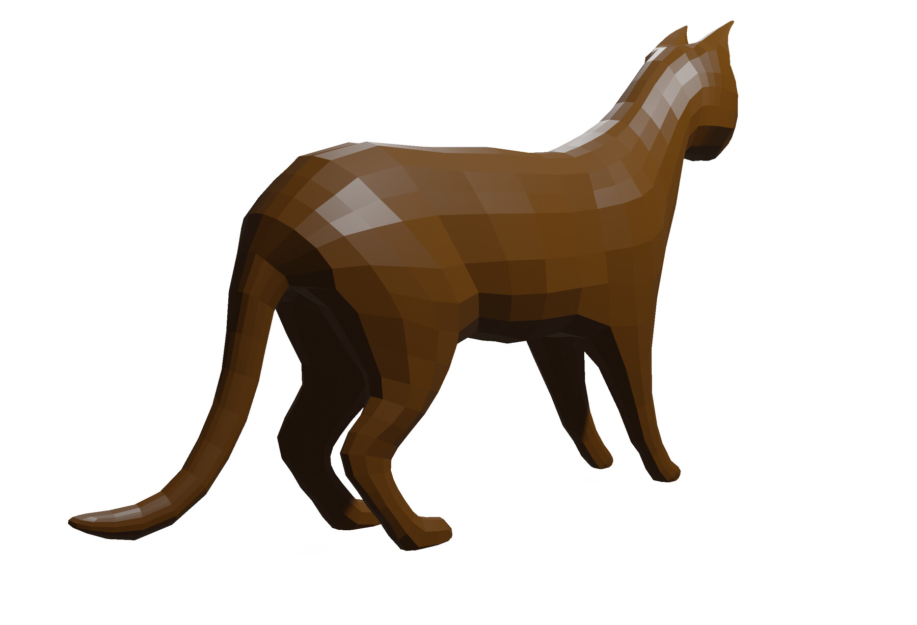 ArtStation - Cat 3D low-poly Model Rigged | Game Assets