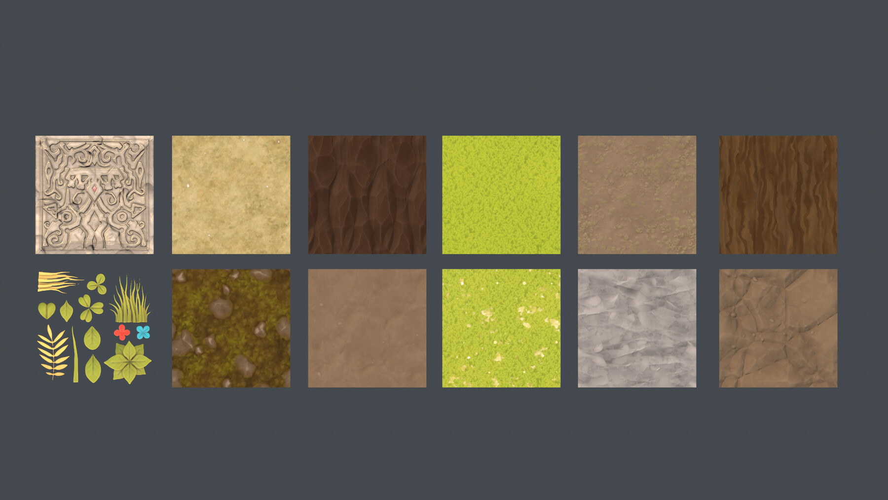 ArtStation - Stylized Environmental Texture Pack | Game Assets