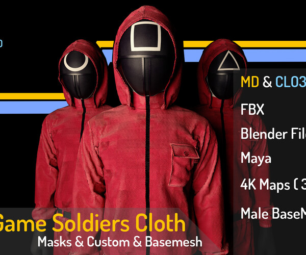 ArtStation - Squid Game Soldiers Cloth | Resources