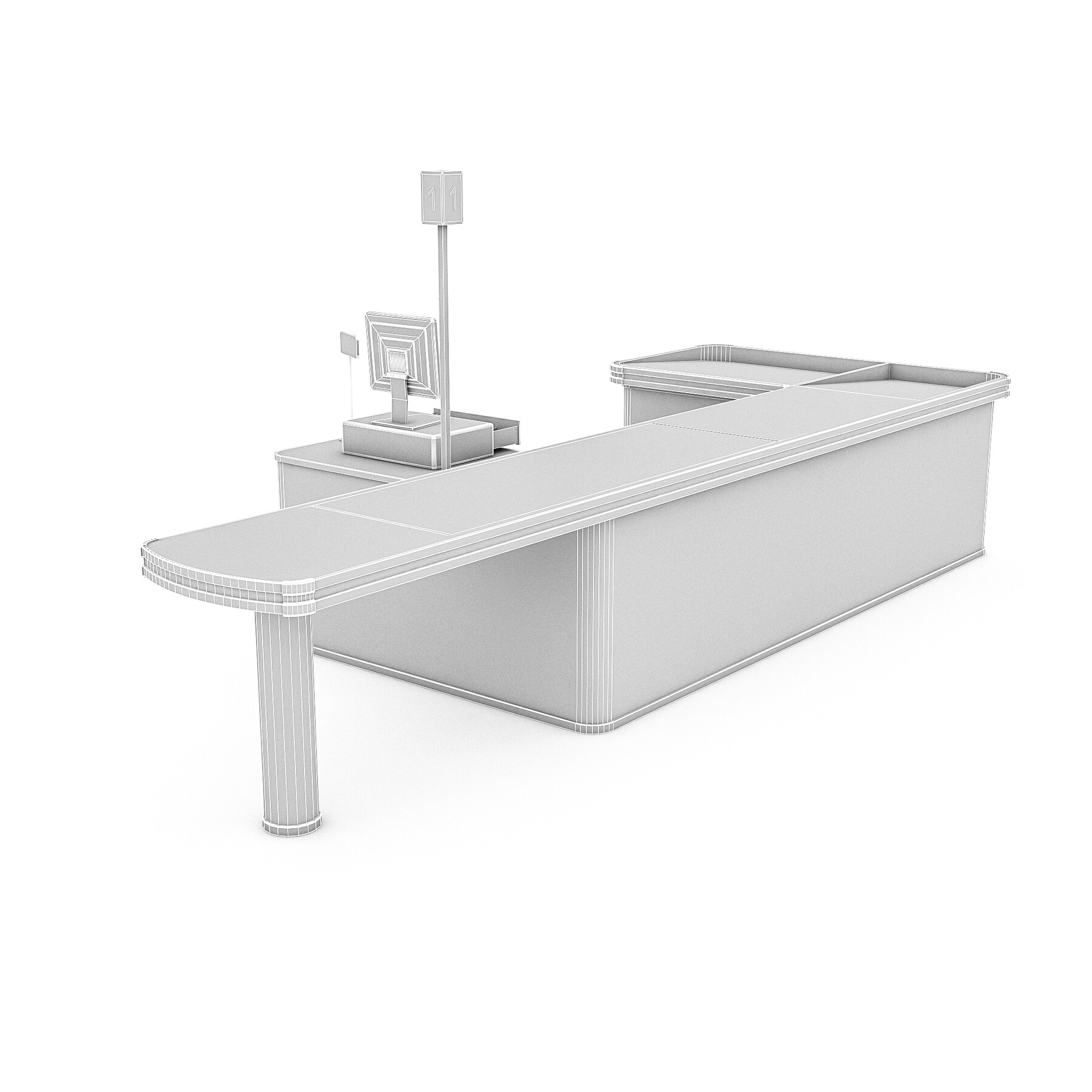 ArtStation - the cash register department 3D | Game Assets