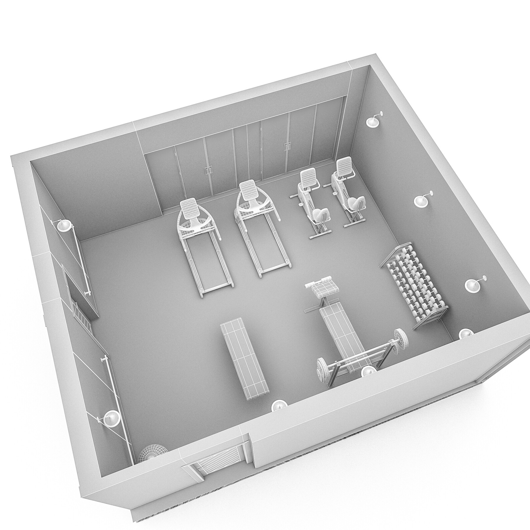 ArtStation - 3D gym full | Game Assets