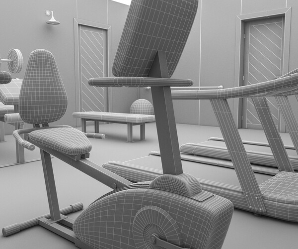 ArtStation - 3D gym full | Game Assets