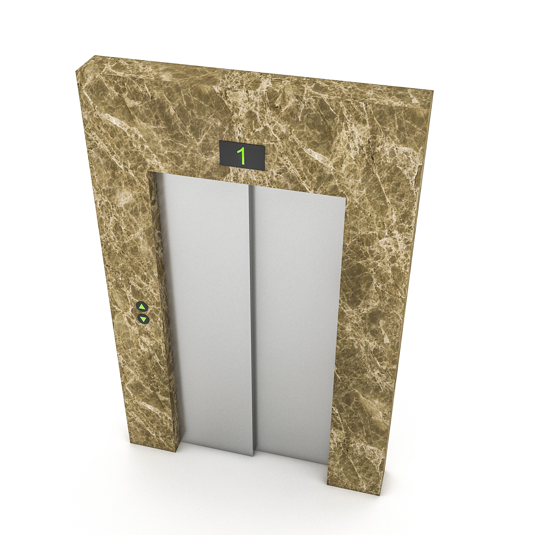 ArtStation - elevator entrance 3D | Game Assets