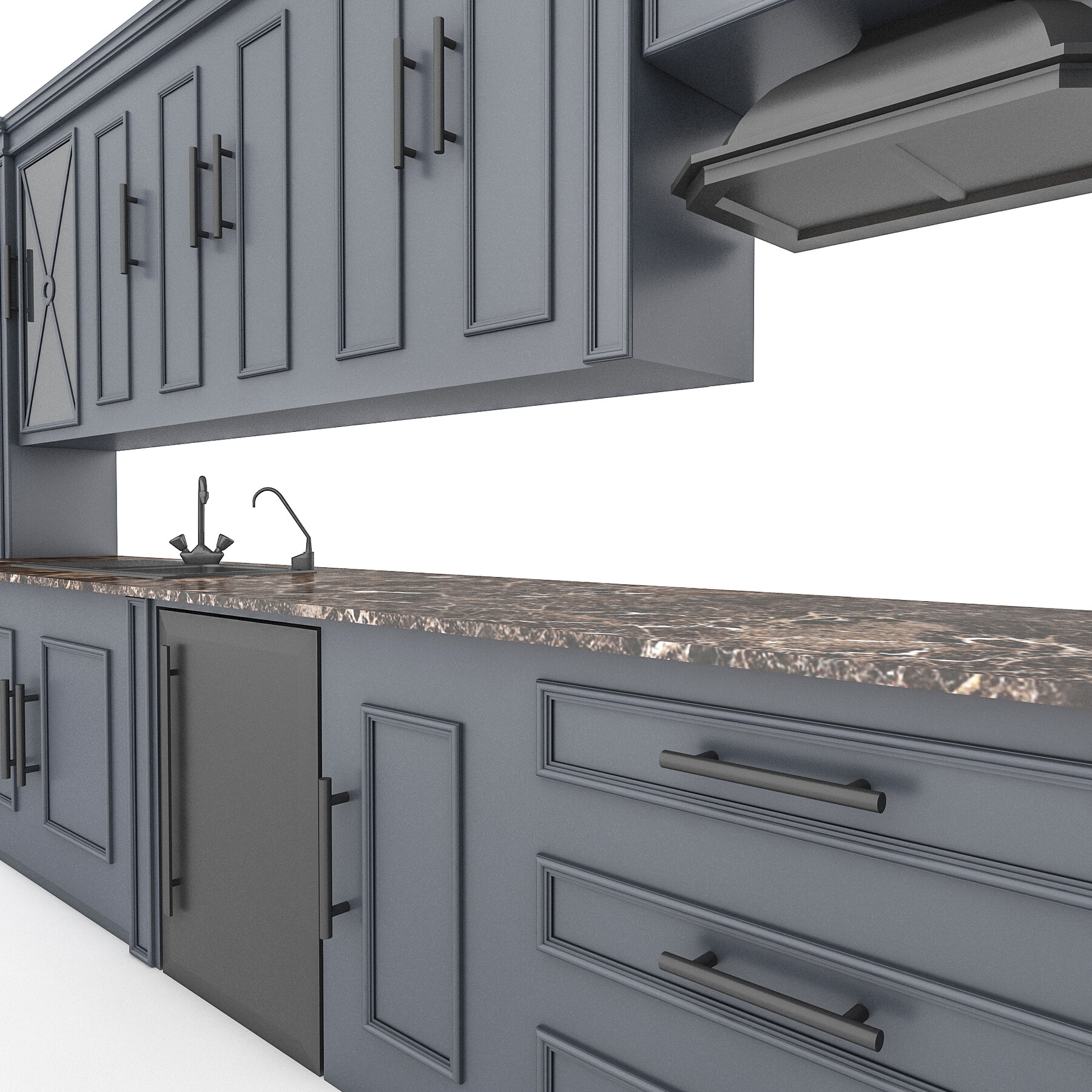 ArtStation - ready-made modern kitchen 3D model | Game Assets