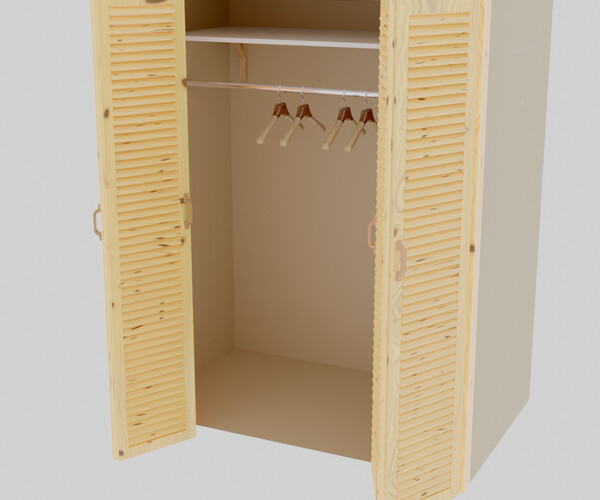 ArtStation - Wardrobe Closet Doors rigged and animated | Resources