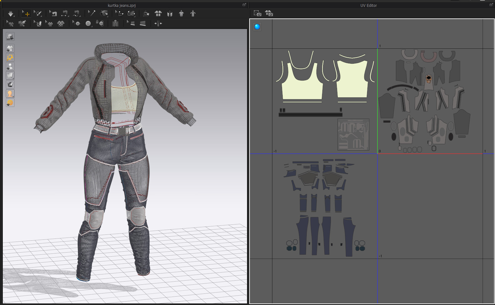 ArtStation - Jacket & Pants Set | Game Assets