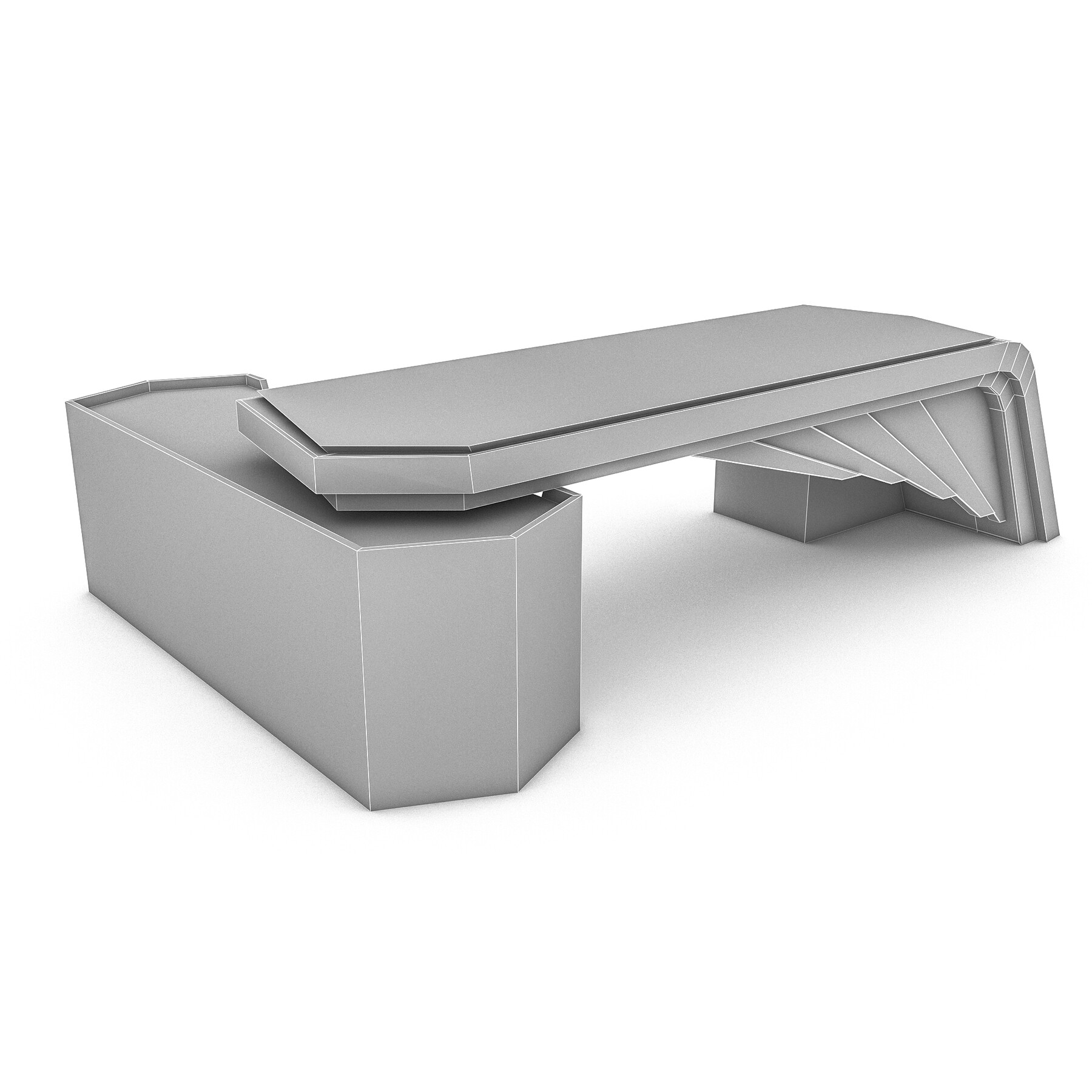 ArtStation - 3D boss table | Game Assets