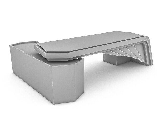 ArtStation - 3D boss table | Game Assets