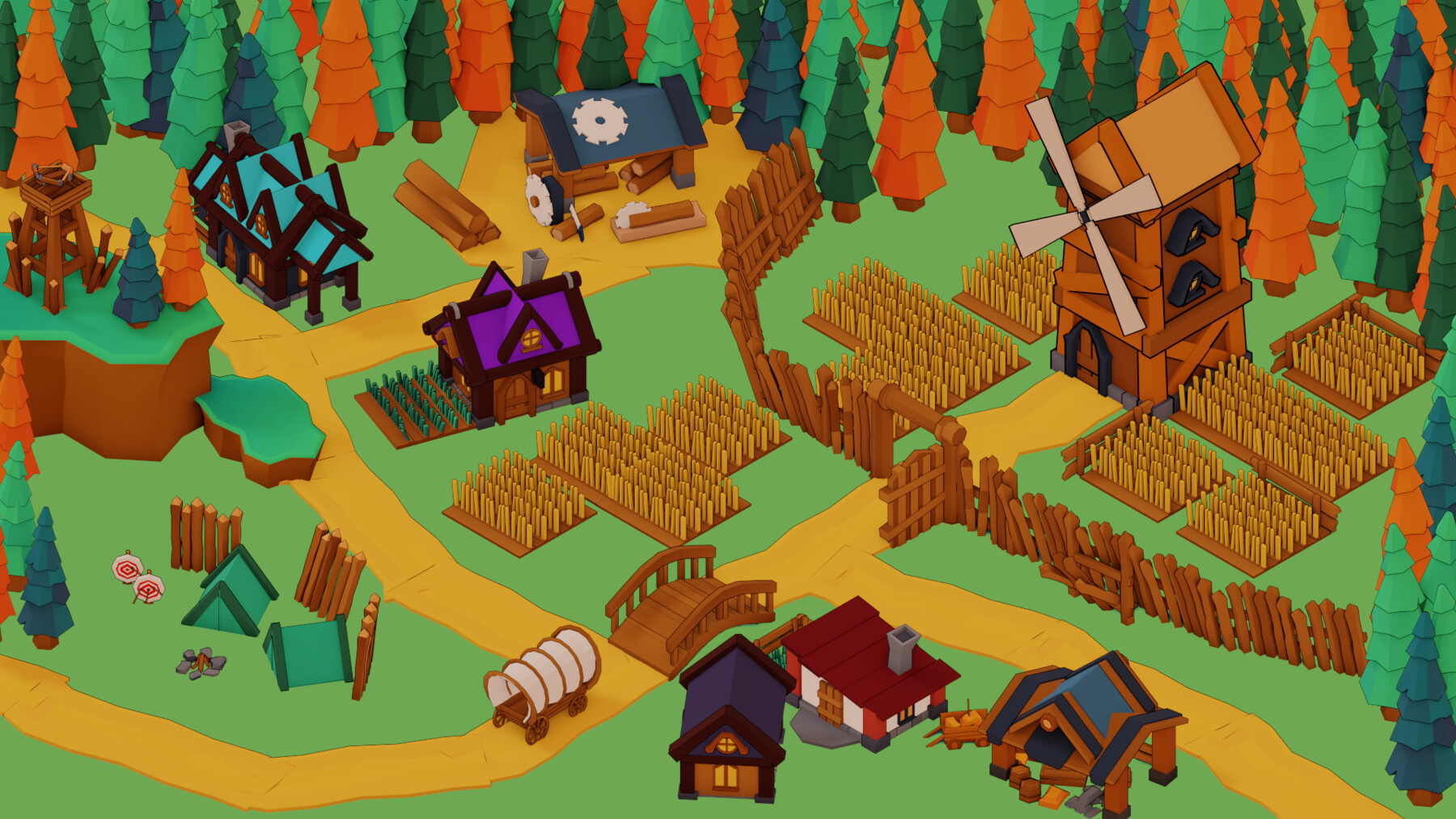 ArtStation - 150 Low Poly Medieval Asset Pack[Human] | Game Assets