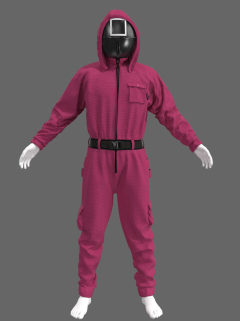 ArtStation - Squid Game (uniform jumpsuit) | Game Assets