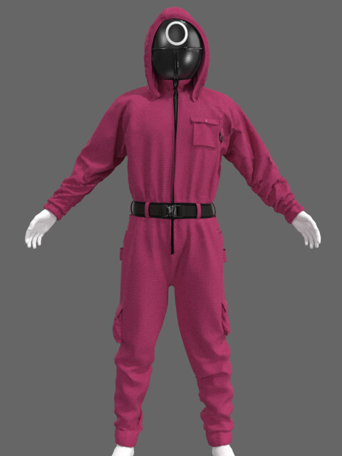 ArtStation - Squid Game (uniform jumpsuit) | Game Assets