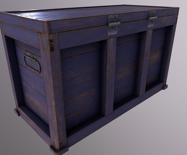 ArtStation - Old wooden Chest Low-poly | Resources