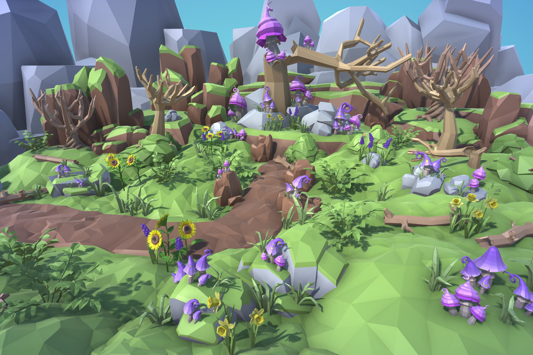 ArtStation - Ultimate Low Poly Nature Pack | Game Assets