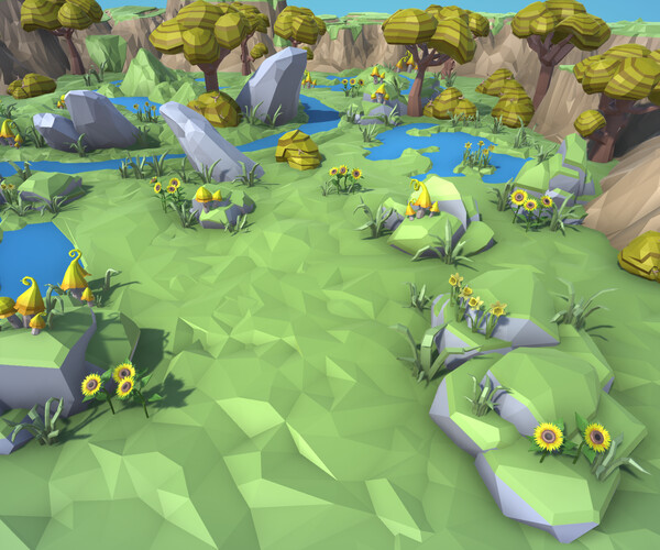 ArtStation - Ultimate Low Poly Nature Pack | Game Assets