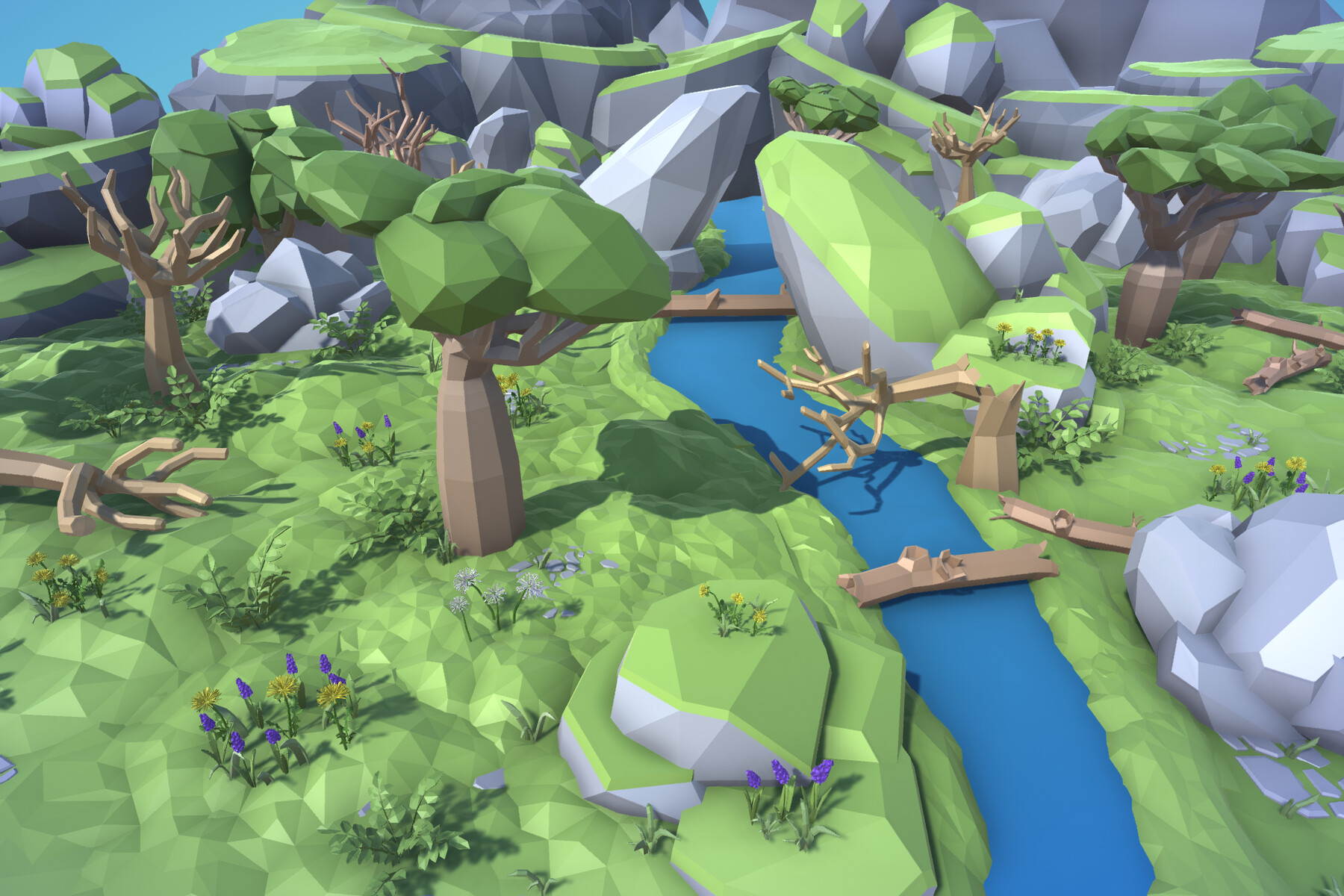 ArtStation - Ultimate Low Poly Nature Pack | Game Assets