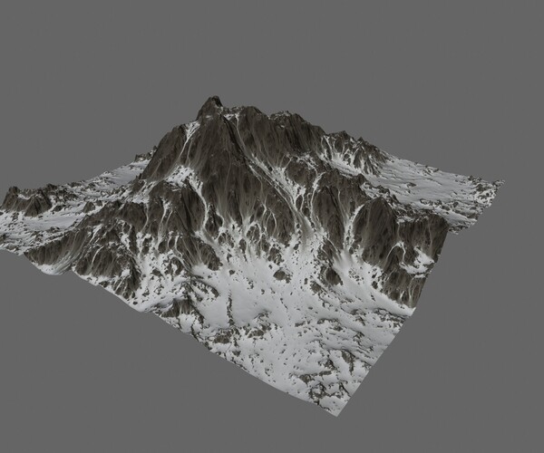 ArtStation - Snowy Mountain | Game Assets