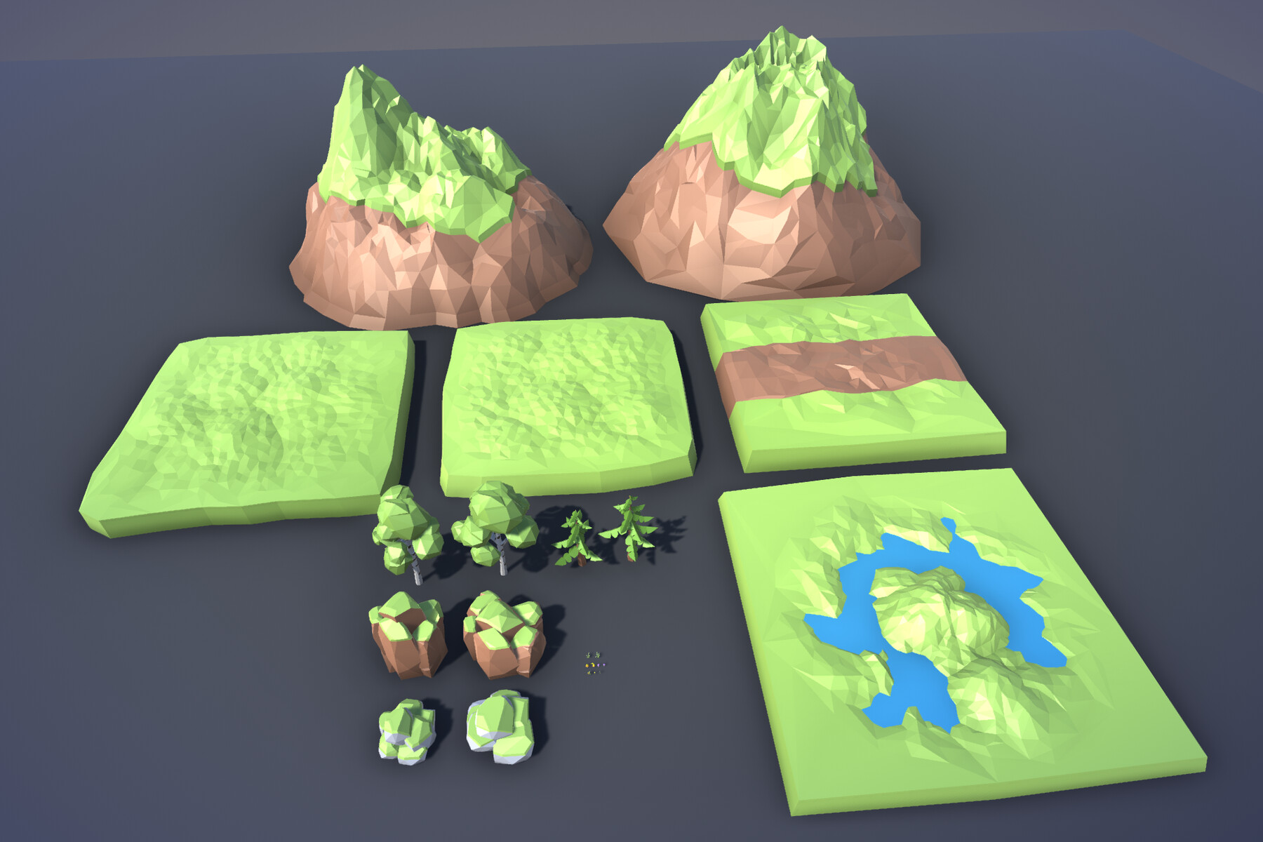 ArtStation - Free Low Poly Nature Forest | Game Assets