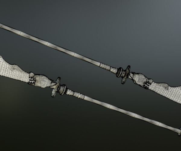 ArtStation - Glaive 3D model with PBR textures 3D model | Game Assets