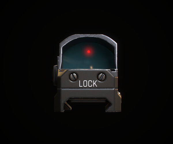 ArtStation - Reflex Scope | Game Assets