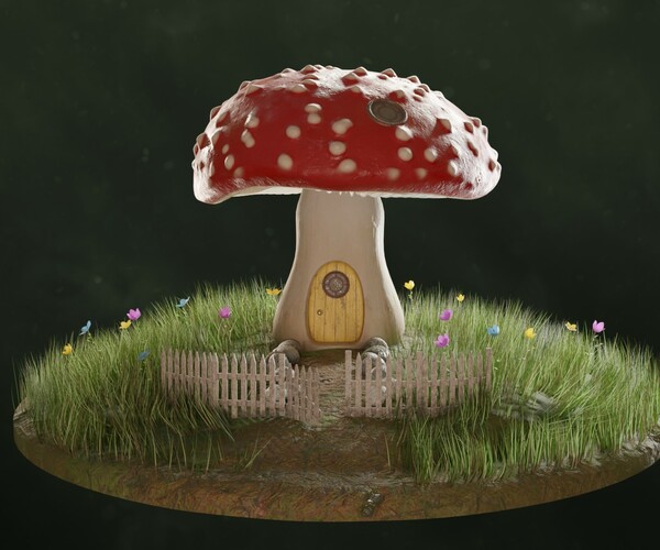 ArtStation - Fairy Tale Mushroom House | Resources