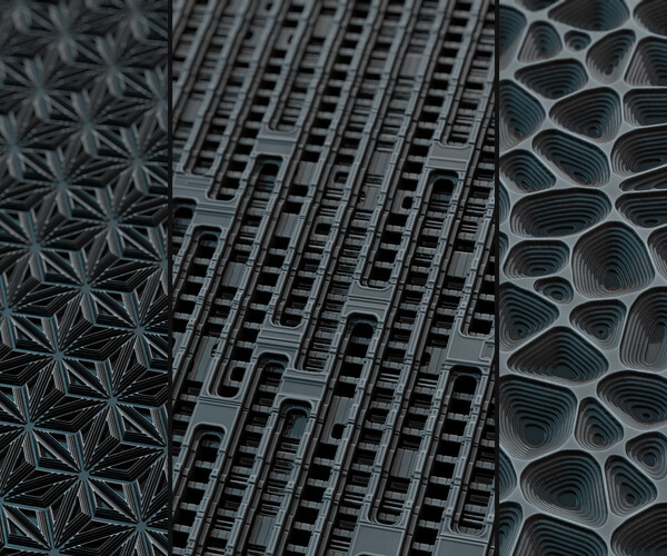 ArtStation - 65 Hardsurface Pattern - vol 01 | Game Assets