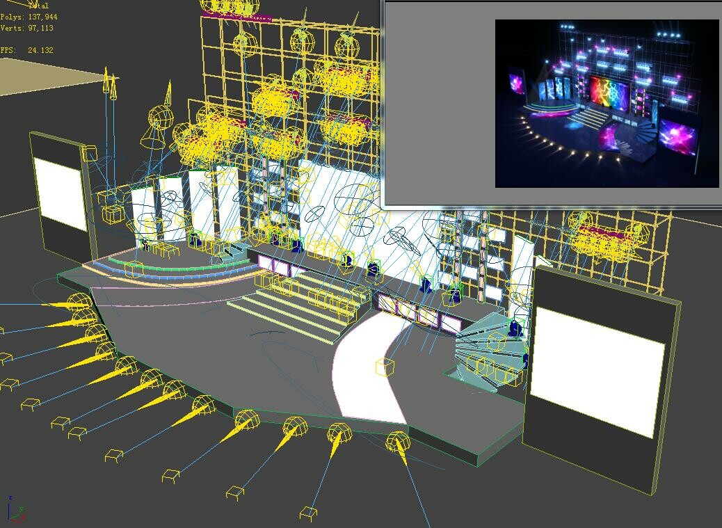ArtStation - Stage party concert fashion catwalk T station 58 | Resources