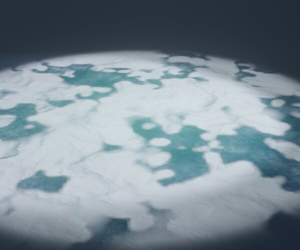 ArtStation - Cartoon Icy Terrain 3D Model | Game Assets