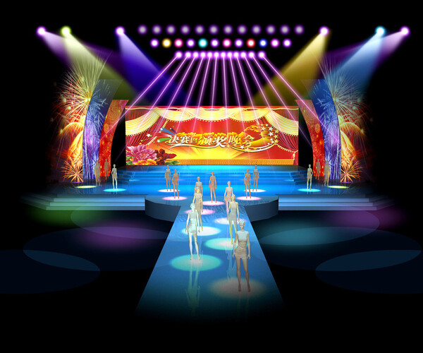 ArtStation - Stage party concert fashion catwalk T station 101 | Resources