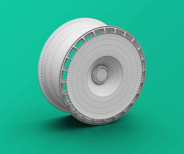 ArtStation - Rotiform Aerodisc Turbofan Rim/Wheel 3D Model + Designs ...