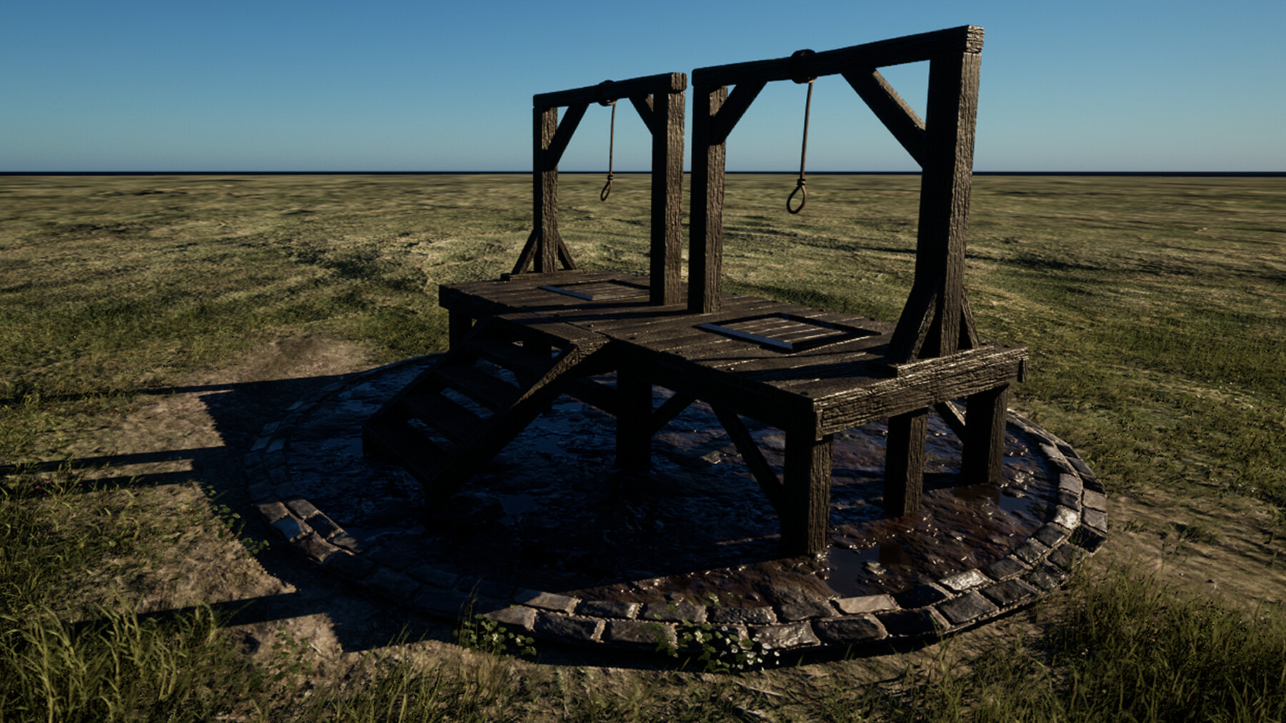 ArtStation - Medieval Gallows Model 3D Tudor | Blender | UE5 | Game Assets
