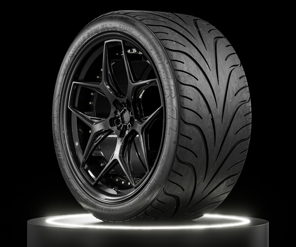 ArtStation - Federal 595 RS R • 285/30 ZR18 (Real World Details ...