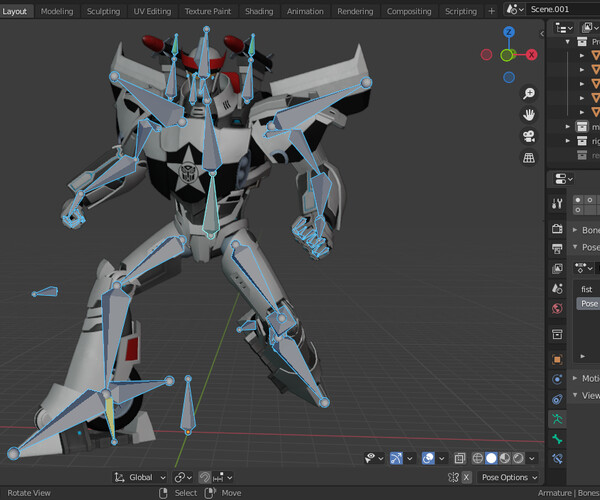 ArtStation - Prowl Transformers Prime 3D Character Rig | Game Assets