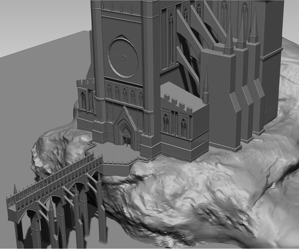 ArtStation - Gothic Cathedral environment LOW POLY | Game Assets