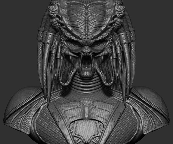 ArtStation - FUGITIVE PREDATOR Bust | Resources